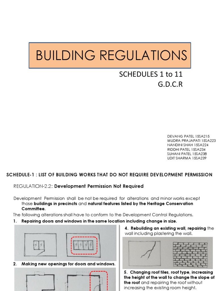 Building Regulations: Schedules 1 To 11 G.D.C.R | PDF | Diploma ...