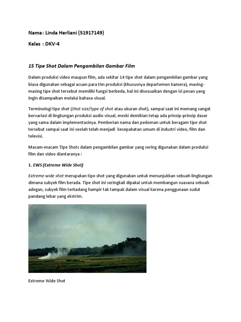 Jenis Shot & Transisi | PDF