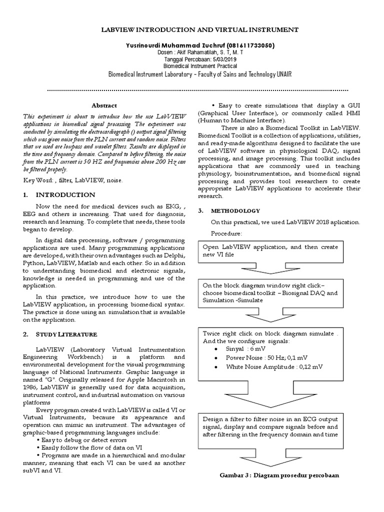 Labview Introduction and Virtual Instrument | PDF | Filter (Signal ...
