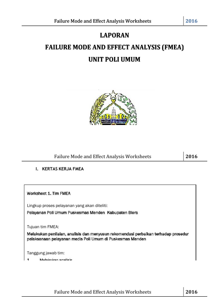 Fmea Poli Umum PDF | PDF
