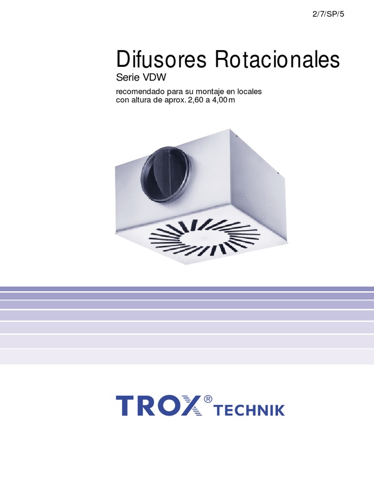 Trox VDW PDF | PDF | Decibel | Naturaleza