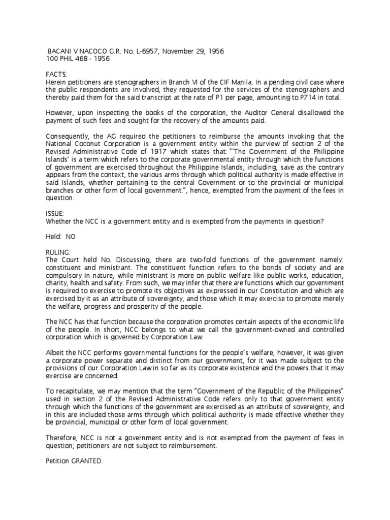 Bacoco Vs Nacoco | PDF | Corporations | Sovereignty