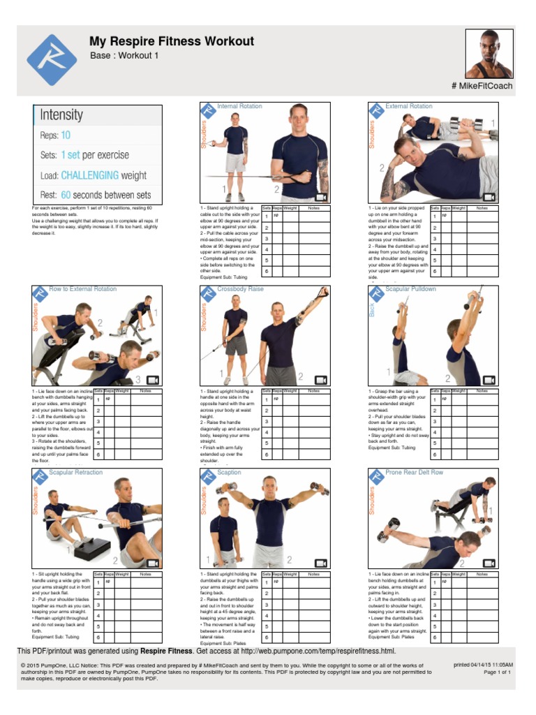 Base Workout 1 | PDF | Shoulder | Anatomical Terms Of Motion