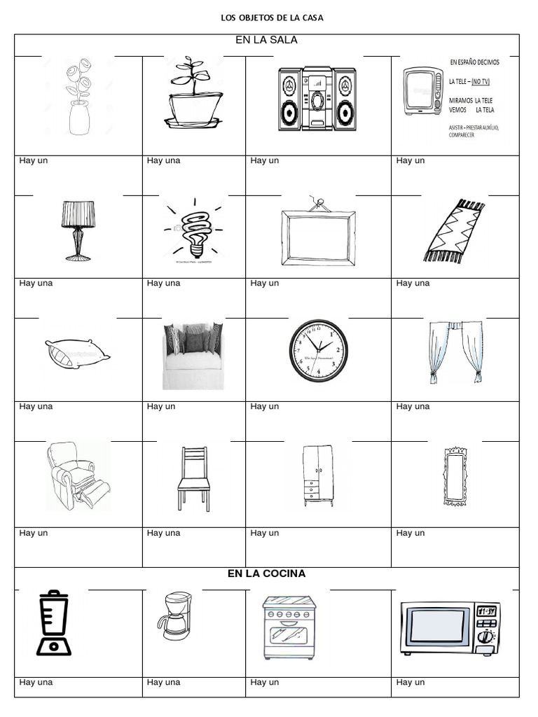 Los Objetos de La Casa PDF | PDF | Hogar, jardinería y bricolaje