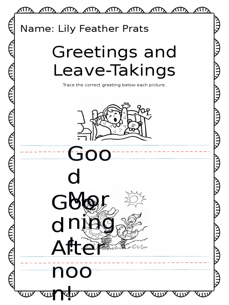 Greetings and Leave Takings | PDF