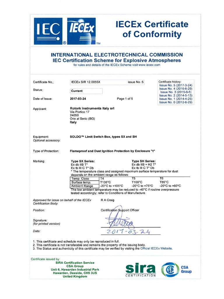 IECex Certificate | PDF | Electrical Engineering | Nature