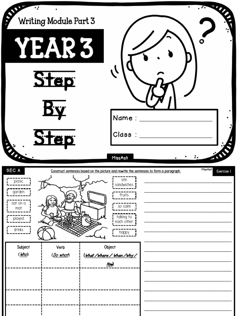 Year 3 Step by Step Writing Module Part 3 | PDF | Verb