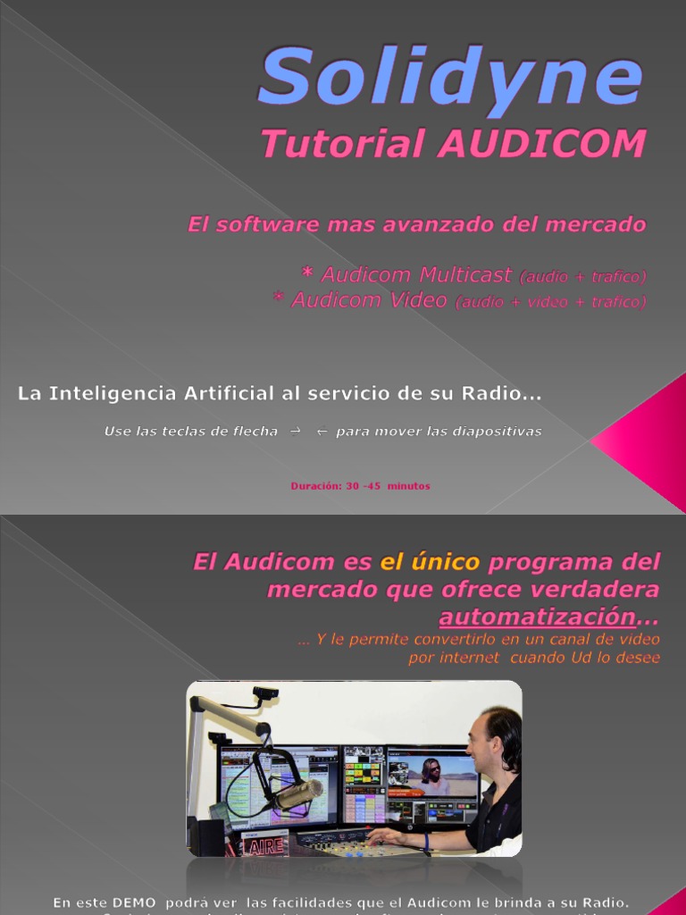 Tutorial Audicom 2018 | PDF | Radio | Internet