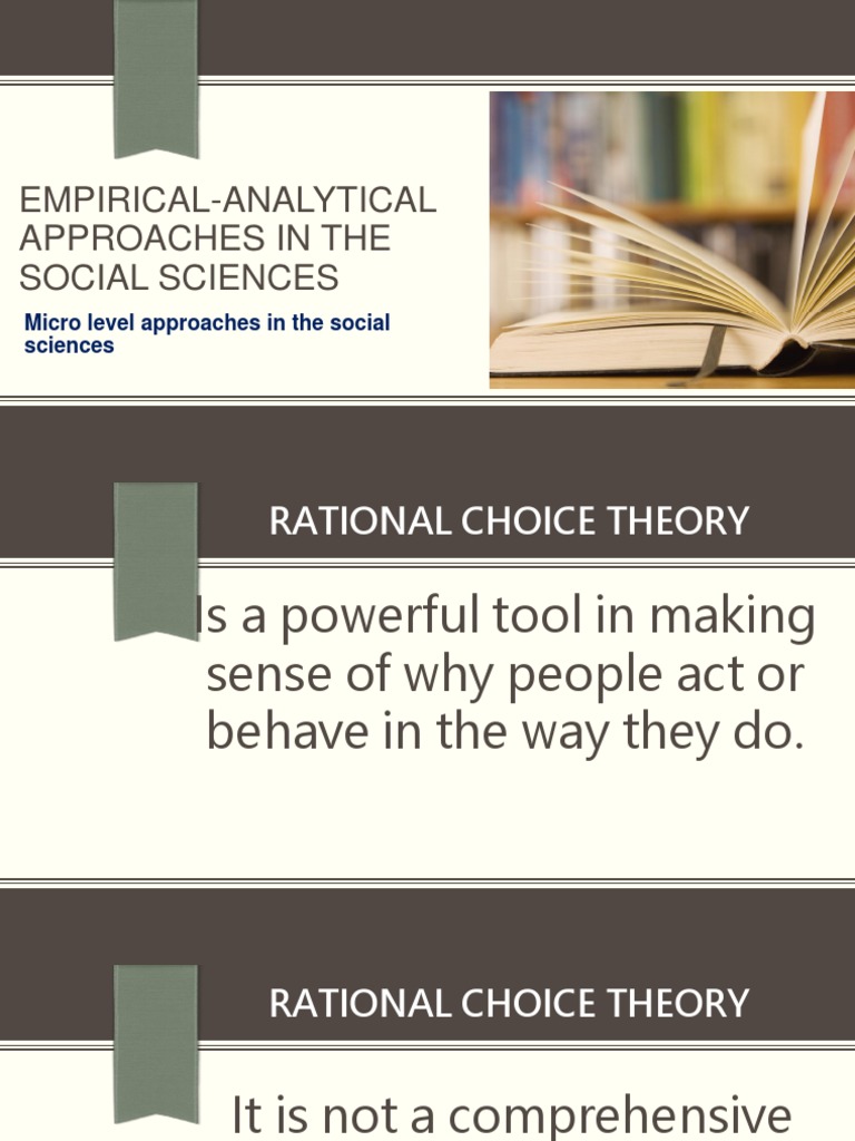 Empirical-Analytical Approaches in The Social Sciences | PDF ...