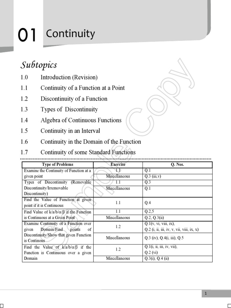 Continuity and Limits in Functions | PDF | Continuous Function | Function (Mathematics)