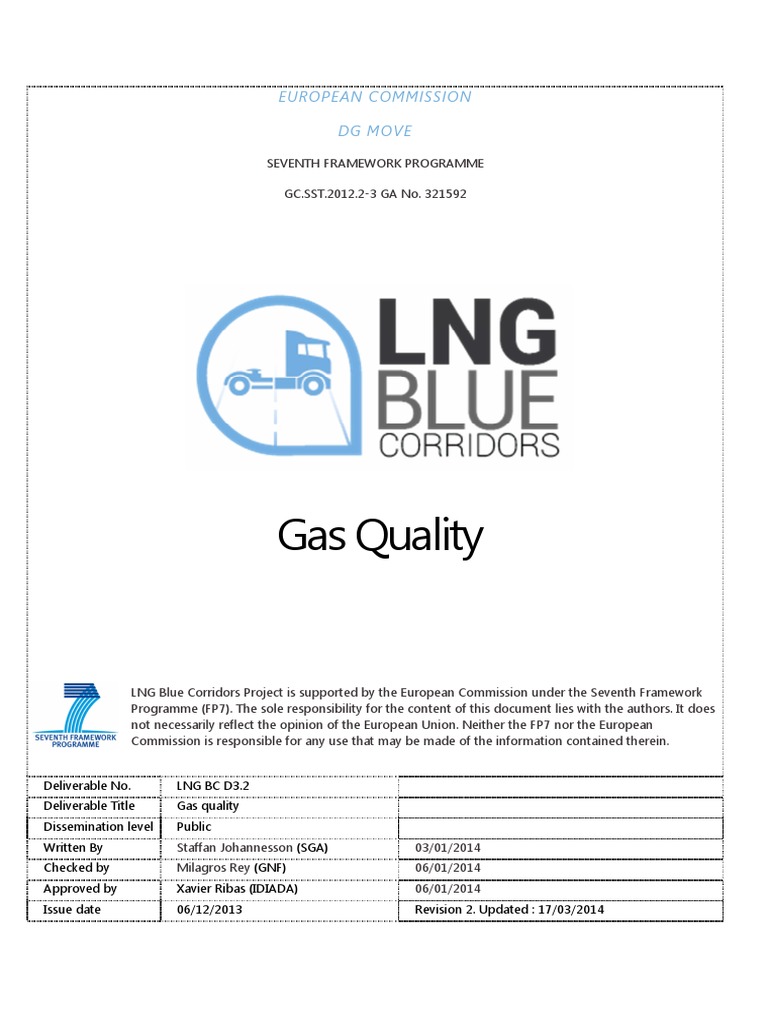 LNG Gas Quality PDF | PDF | Liquefied Natural Gas | Natural Gas