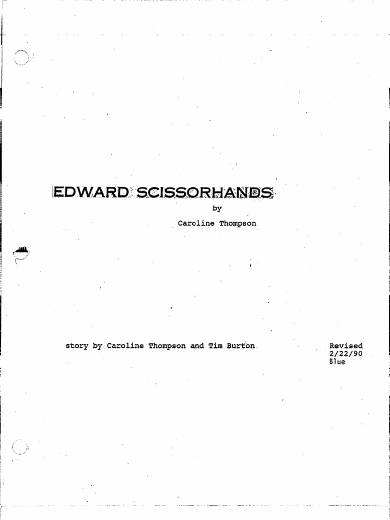 Edward Scissorhands1 | PDF