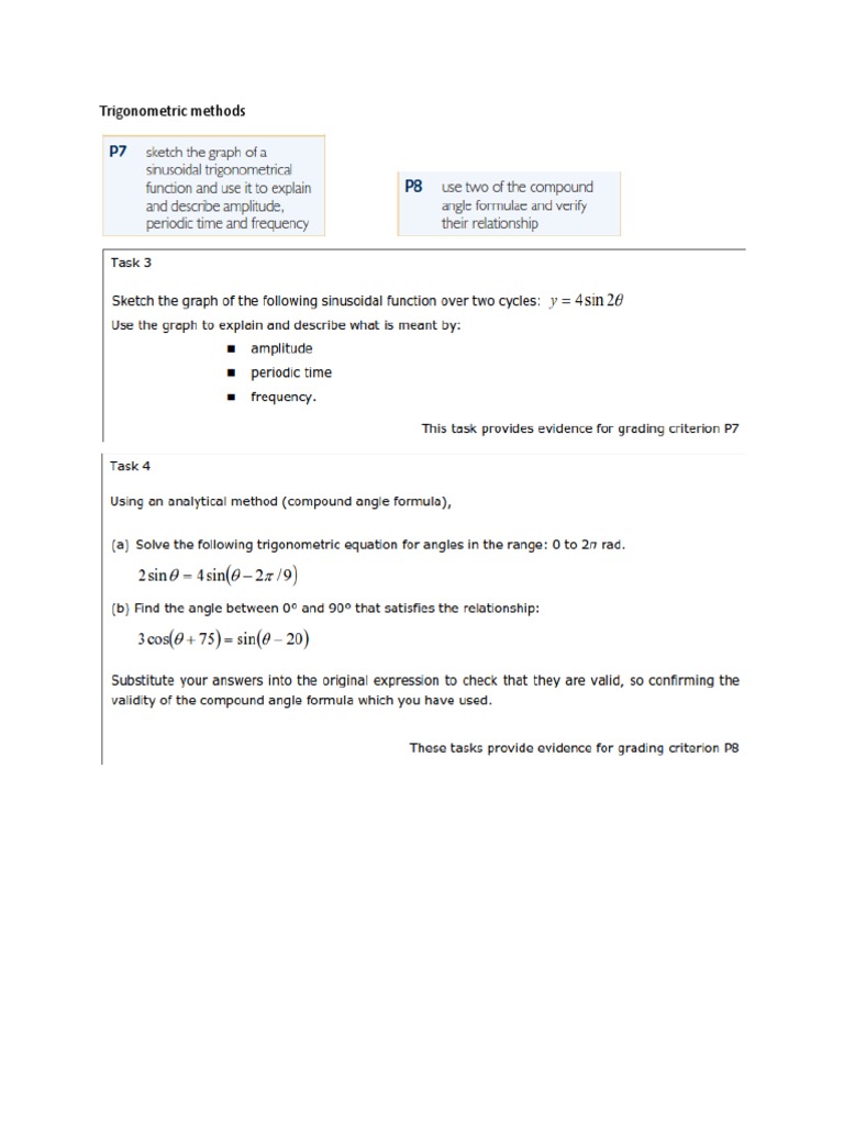 Trigonometric Methods | PDF
