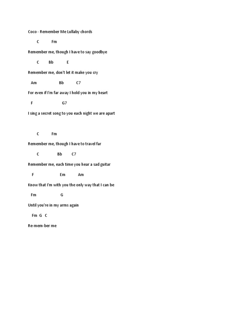 Remember Me Coco | PDF