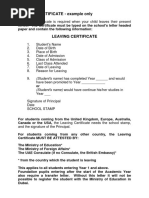 Transfer Certificate Template 1 1 | PDF
