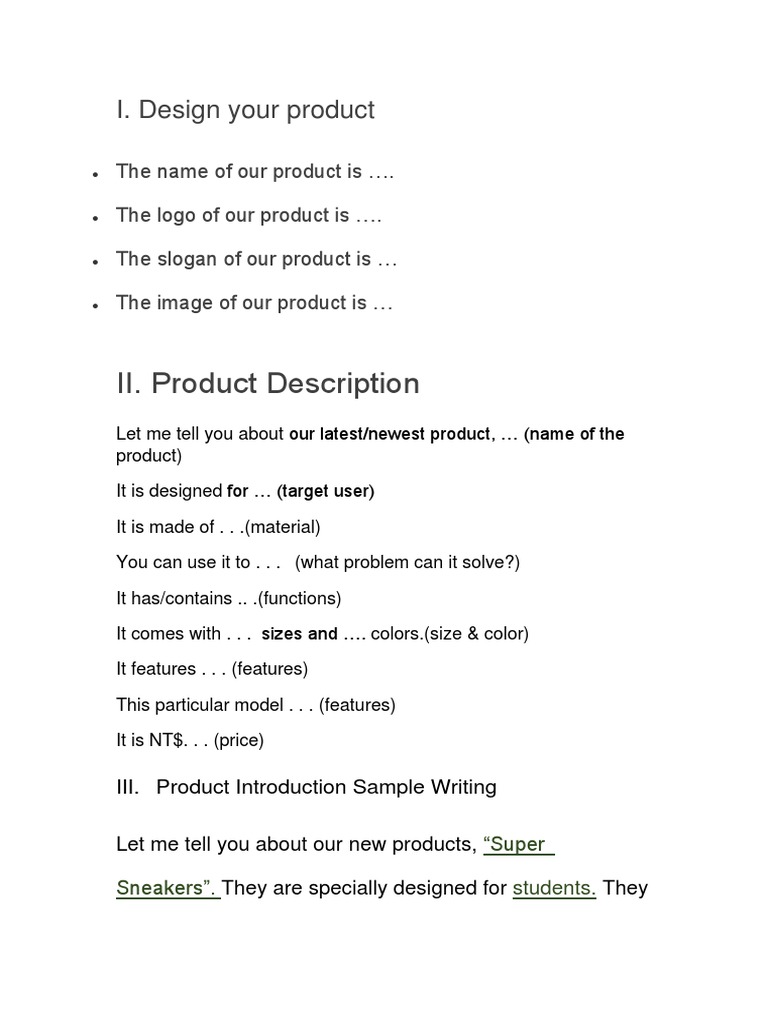 Examples of Product Introductions | PDF