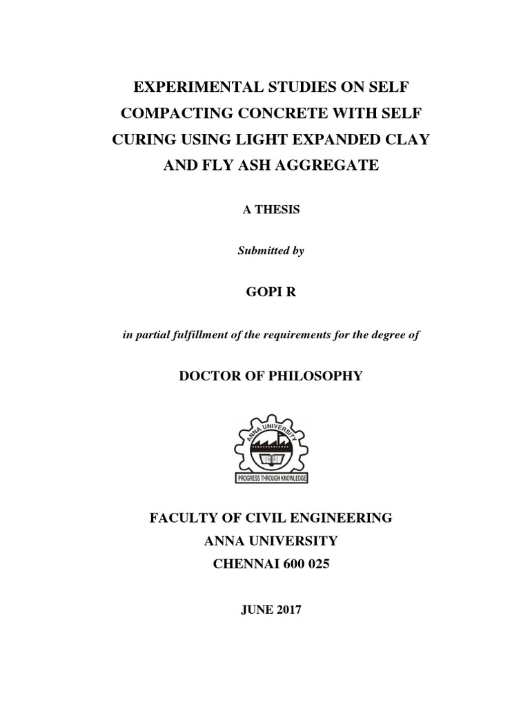 Experimental Studies On Self Compacting Concrete With Self Curing Using ...