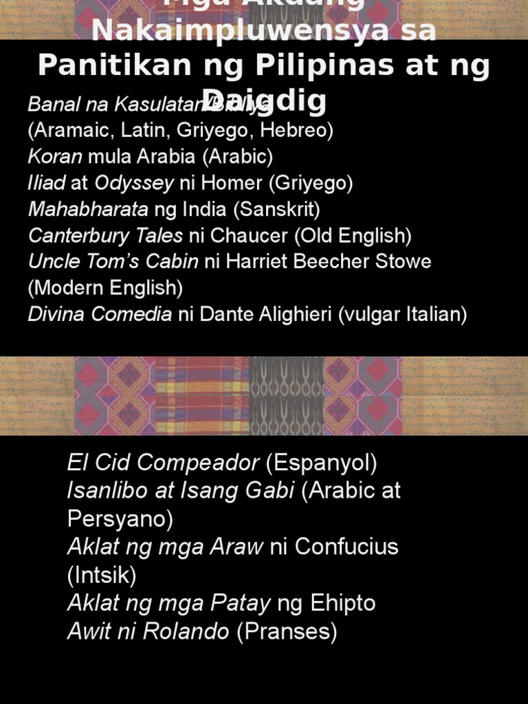 Panitikan NG Pilipinas | PDF