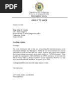Letter Request To DPWH | PDF | Social Science