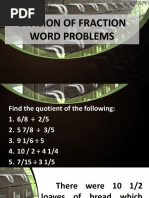 Worksheet - Fraction - Division - Word Problems | PDF