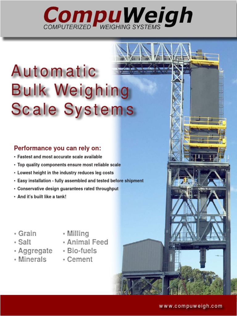 Bulk Weigh Scale Product Profile | PDF | Weighing Scale | Automation
