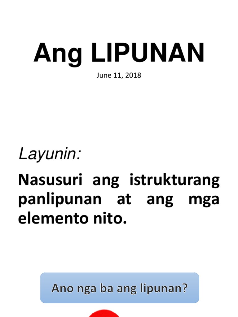 Ang Lipunan | PDF