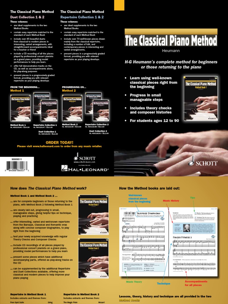 The Classical Piano Method | PDF | Classical Period (Music) | Ludwig ...