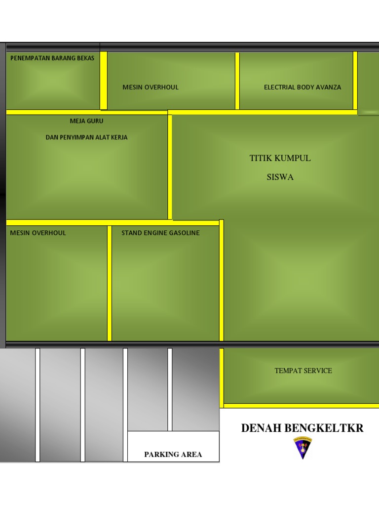 Layout Bengkel TKR | PDF