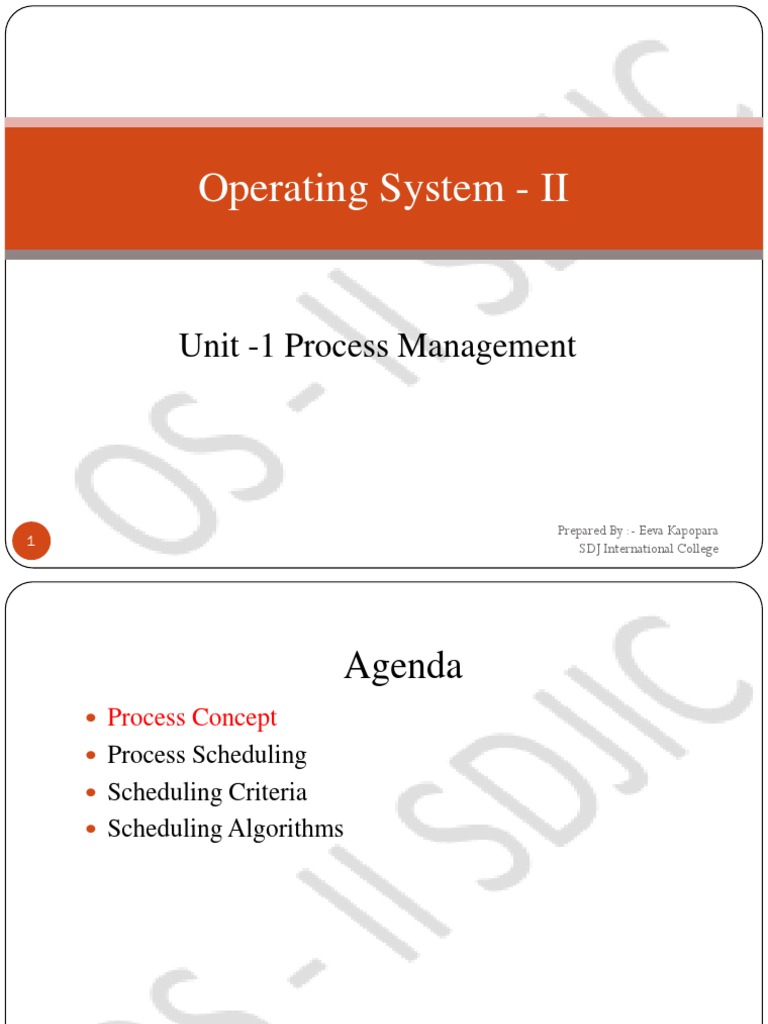 OS Process Management Guide | PDF | Scheduling (Computing) | Process ...