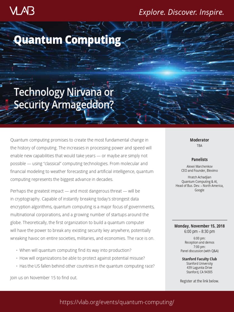 VLAB Flyer Quantum Computing | PDF | Quantum Computing | Artificial Intelligence