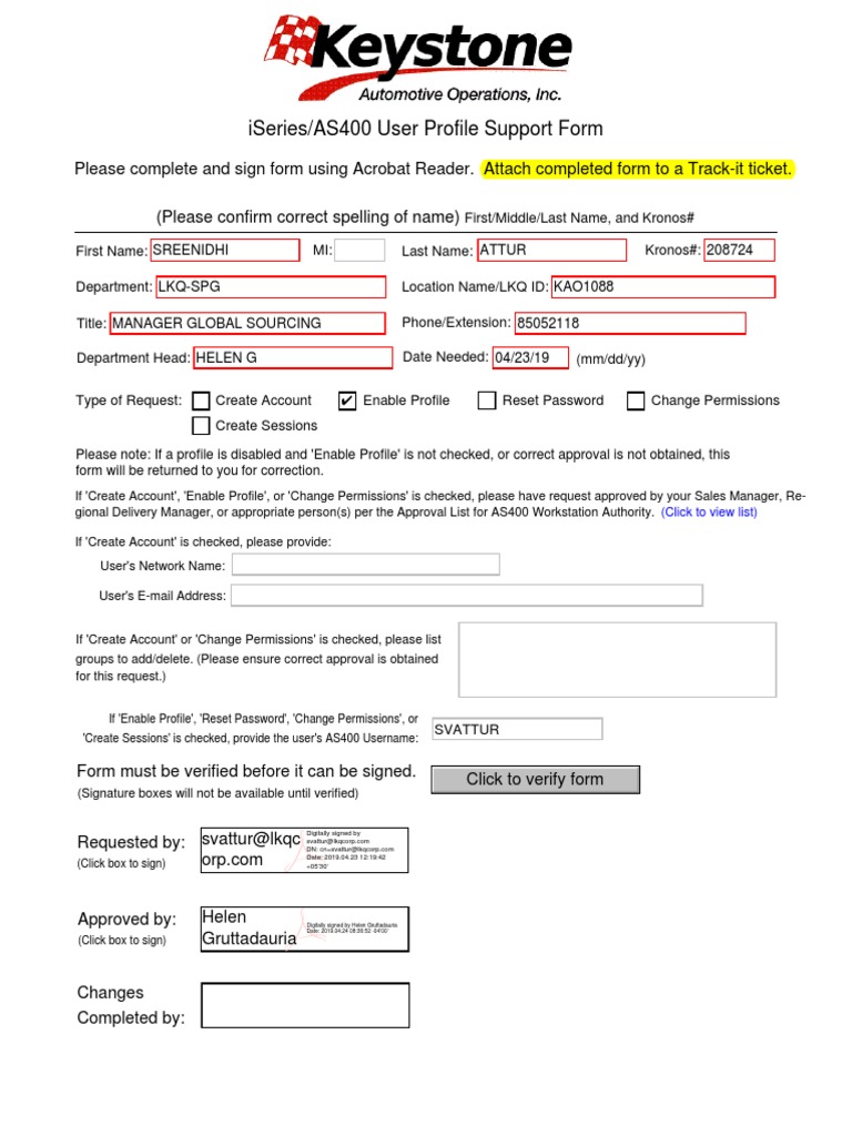 IBM ISeries (AS400) User Profile Support-Sreenichi | PDF | Ibm System I | User (Computing)