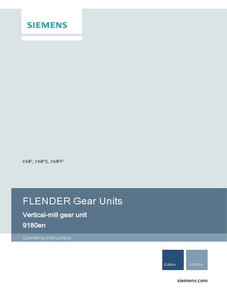 Flender Gearboxes | PDF | Personal Protective Equipment | Safety