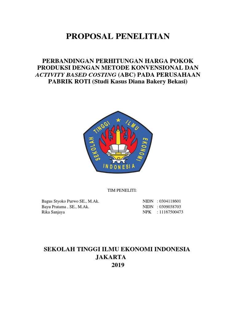 Cover Proposal Penelitian Bagus | PDF