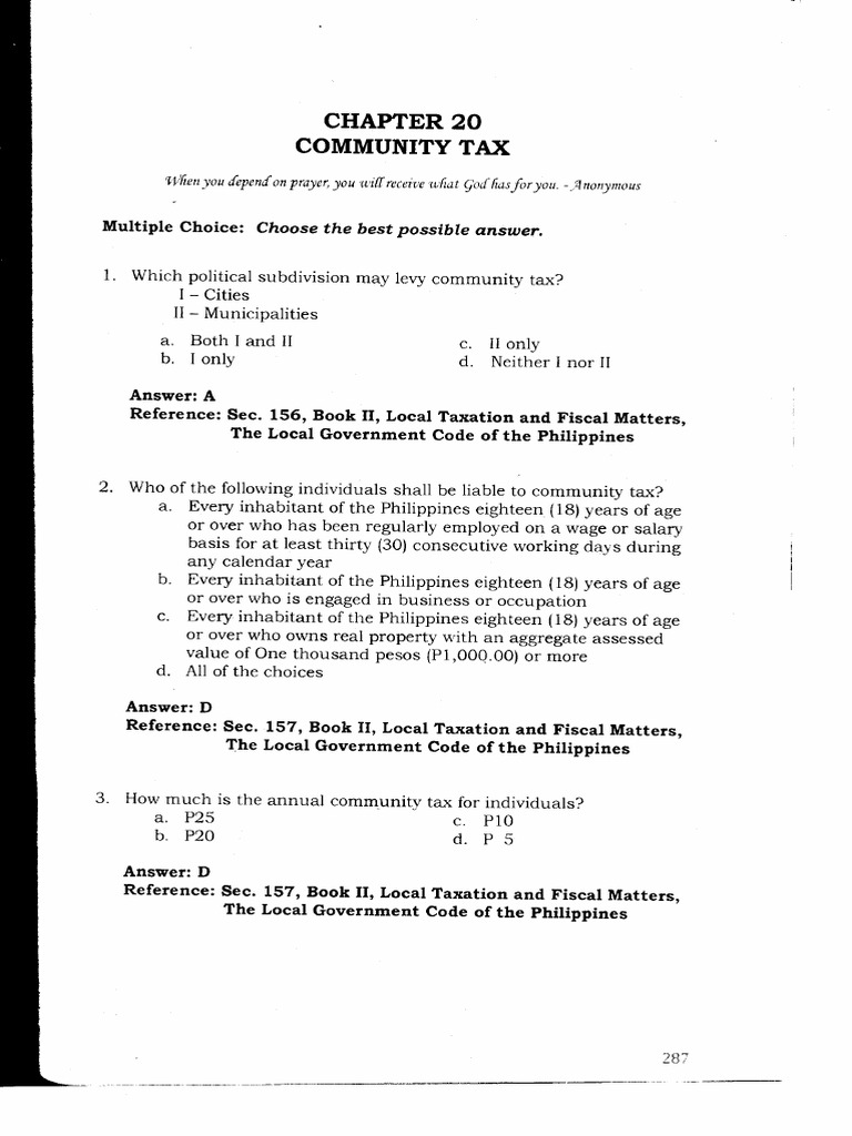 Community Tax PDF | PDF | Local Government | Taxes