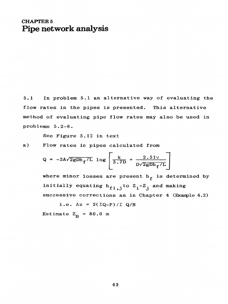 Pipe Network Flow Rates | PDF | Mathematical Concepts | Functional Analysis