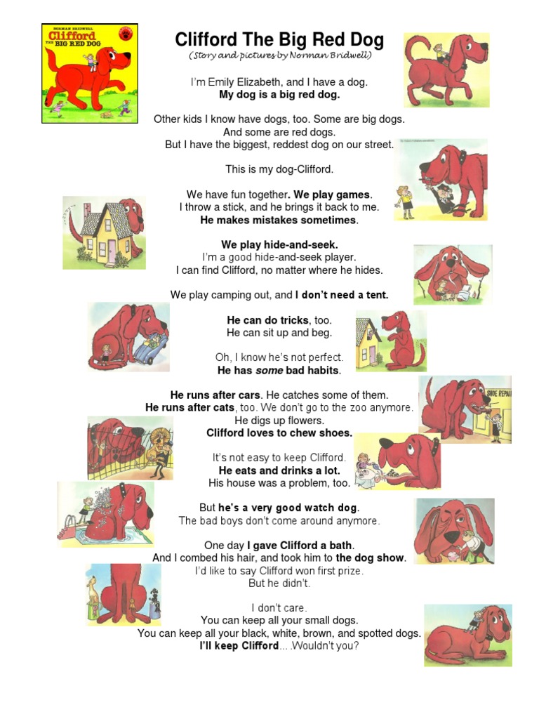 CliffordTheBigRedDogText PDF | PDF