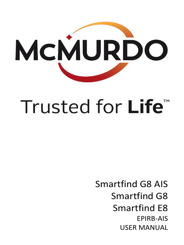 Smartfind G8 AIS Smartfind G8 Smartfind E8: Epirb-Ais User Manual | PDF