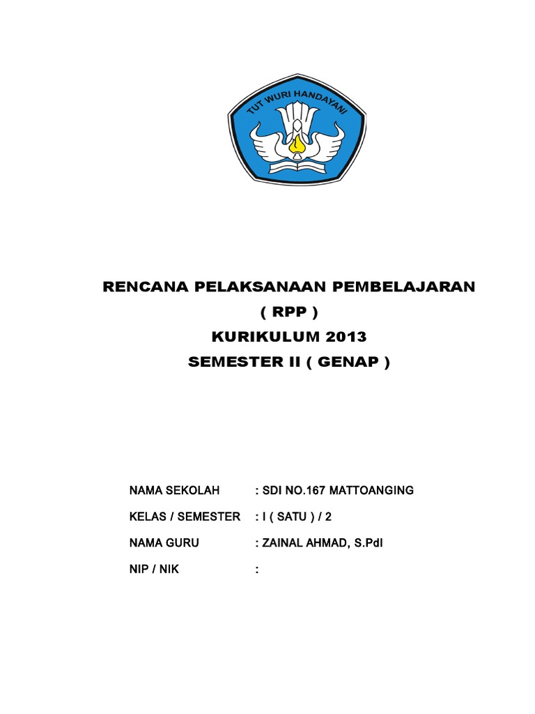 Sampul RPP Dan Silabus | PDF