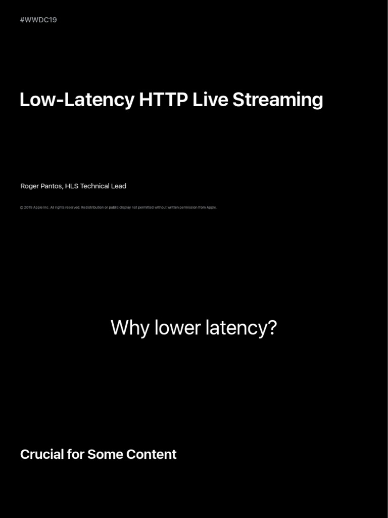 502 Introducing Lowlatency Hls | PDF | Lag | Hypertext Transfer Protocol