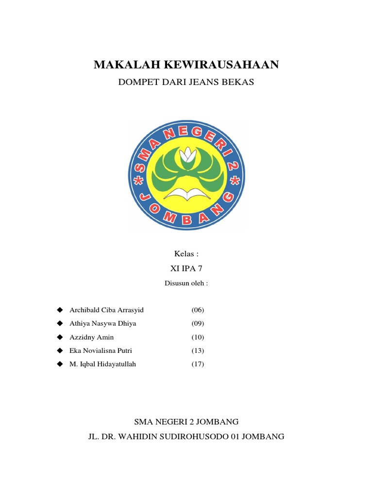 Halaman Depan Makalah | PDF | Gaya Hidup