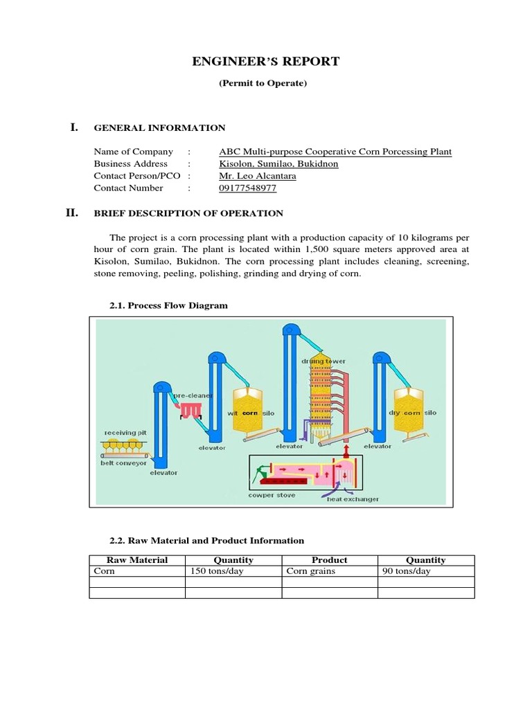 Pto Engineering Report Sample | PDF | Air Pollution | Combustion