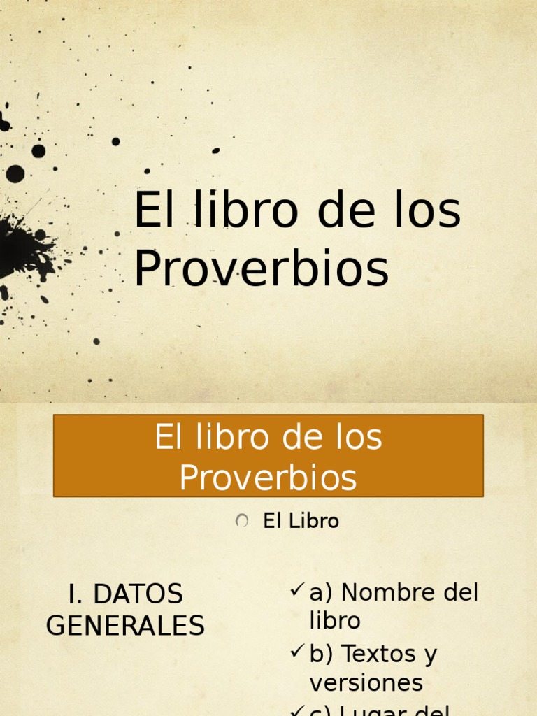 Proverbios | Descargar gratis PDF | Libro de proverbios | Septuaginta