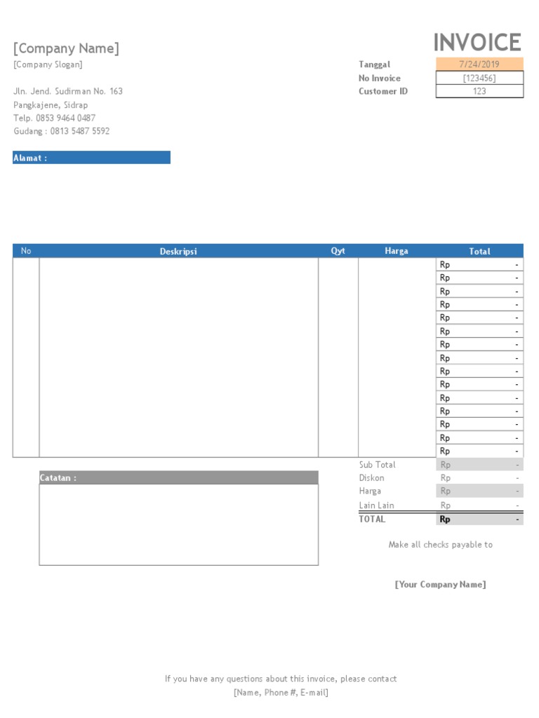 Invoice: (Company Name) | PDF | Business