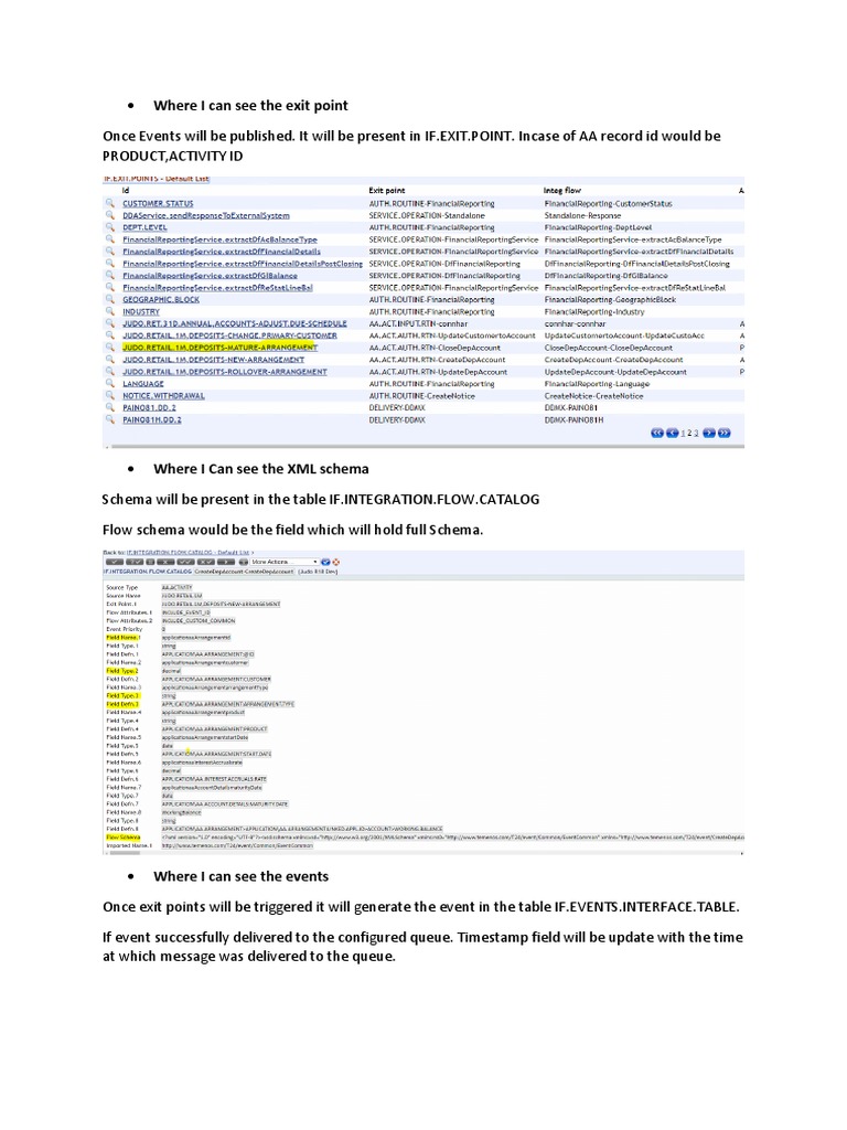 Integration Framework Support Document | PDF