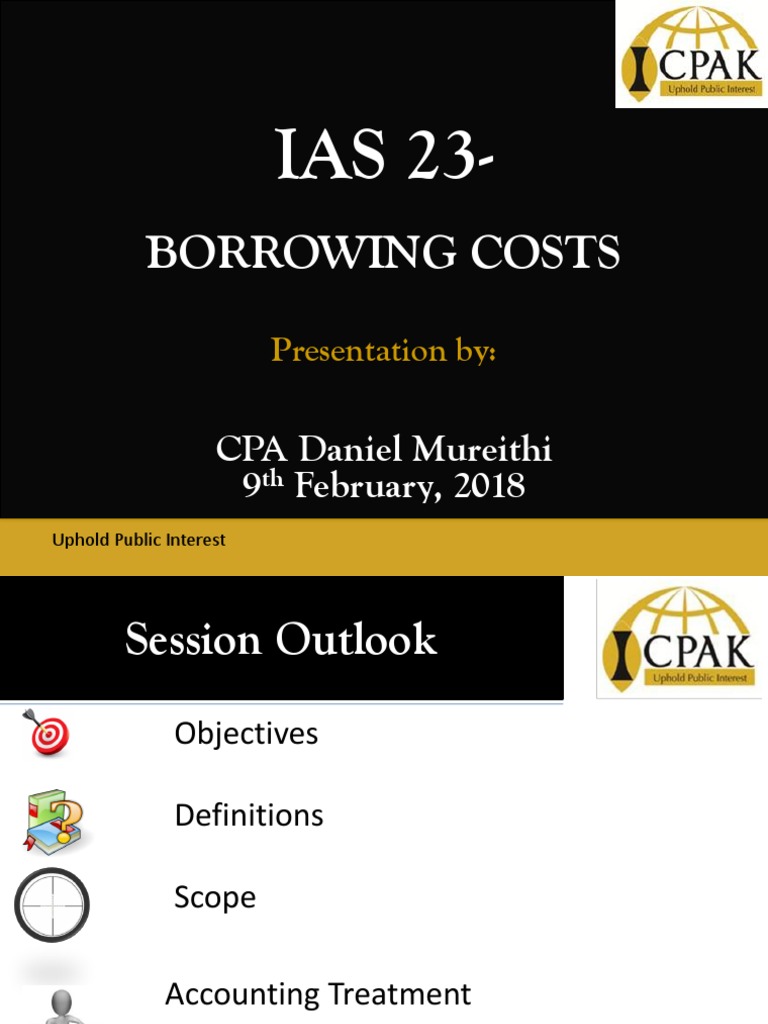 Accounting Treatment for Borrowing Costs: An Overview of IAS 23 | PDF | Expense | Interest