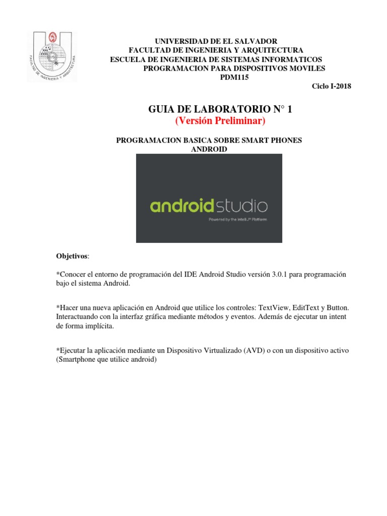 Android Studio - Teoria | PDF | Android (sistema operativo ...