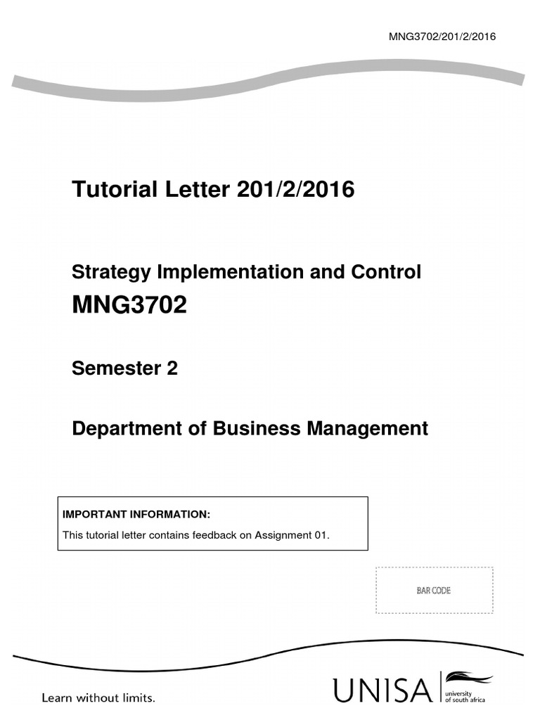 2016 Sem 2 TUT 201 Management | PDF | Organizational Culture ...