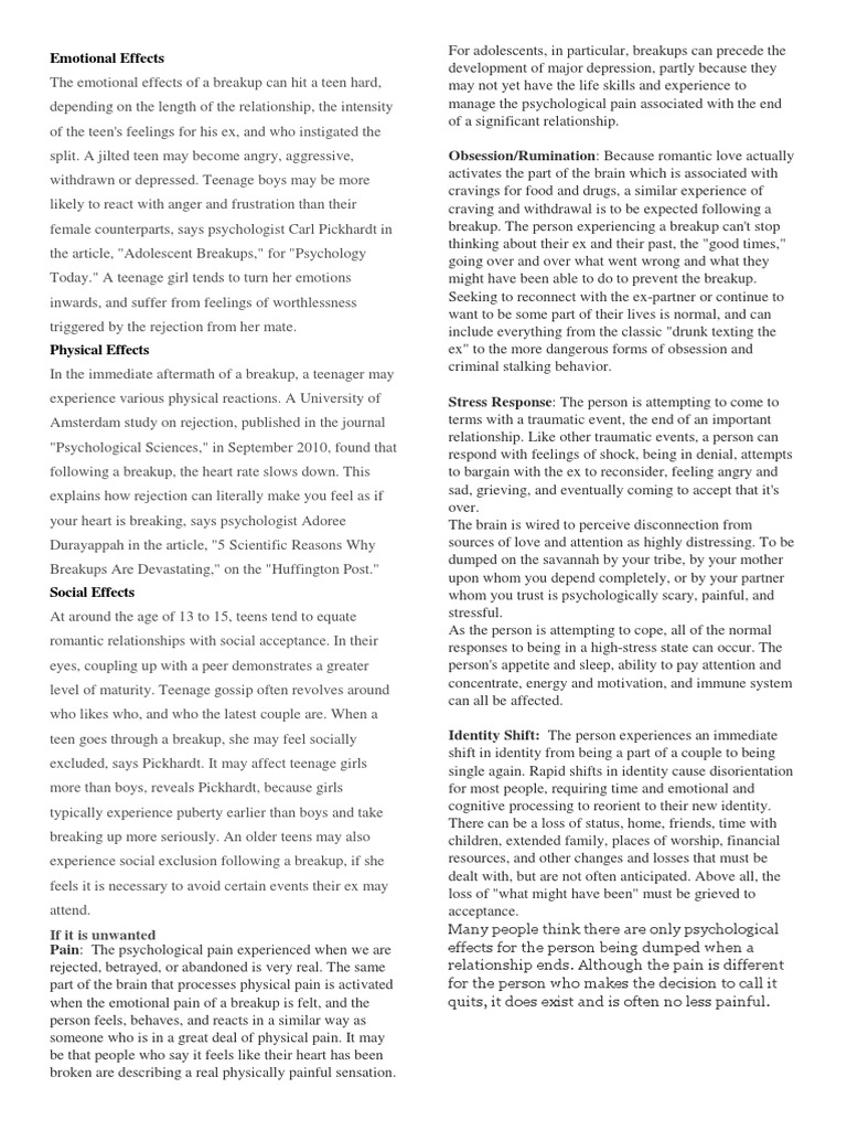 Obsession/Rumination: Because Romantic Love Actually: Emotional Effects ...