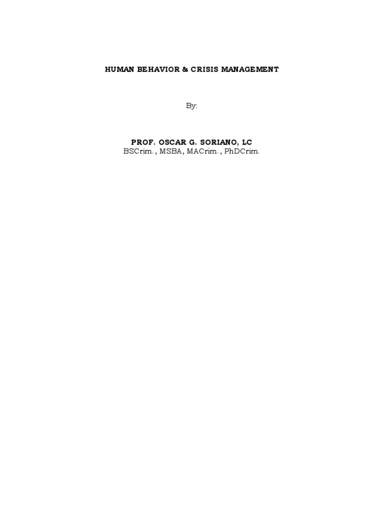 Human Behavior | PDF | Human | Personality Psychology