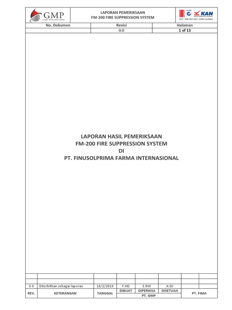 Laporan Hasil Kunjungan - PT. FIMA | PDF